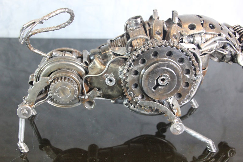 Bull Scrap Metal Art - Etsy