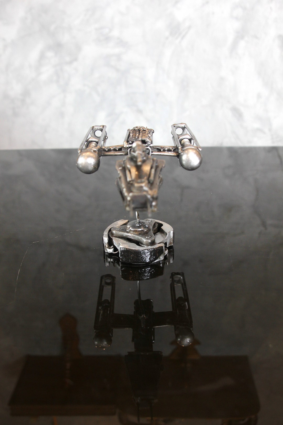 Starfighter Spaceship Recycled Scrap Metal Art - Etsy