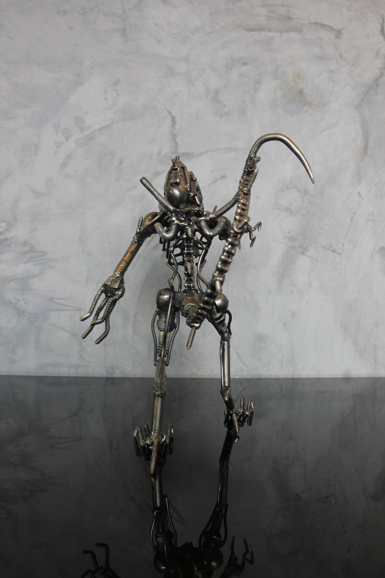 Alien Inspired Recycled Scrap Metal Art - Etsy
