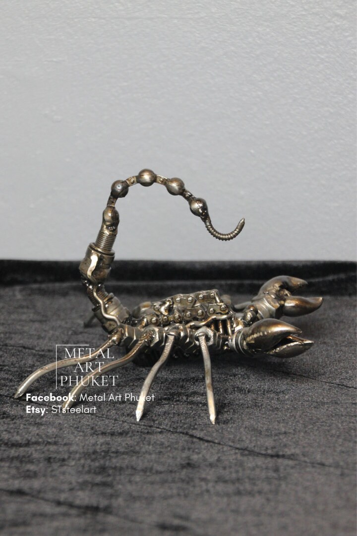 Scorpion Metal Sculpture Art - Etsy