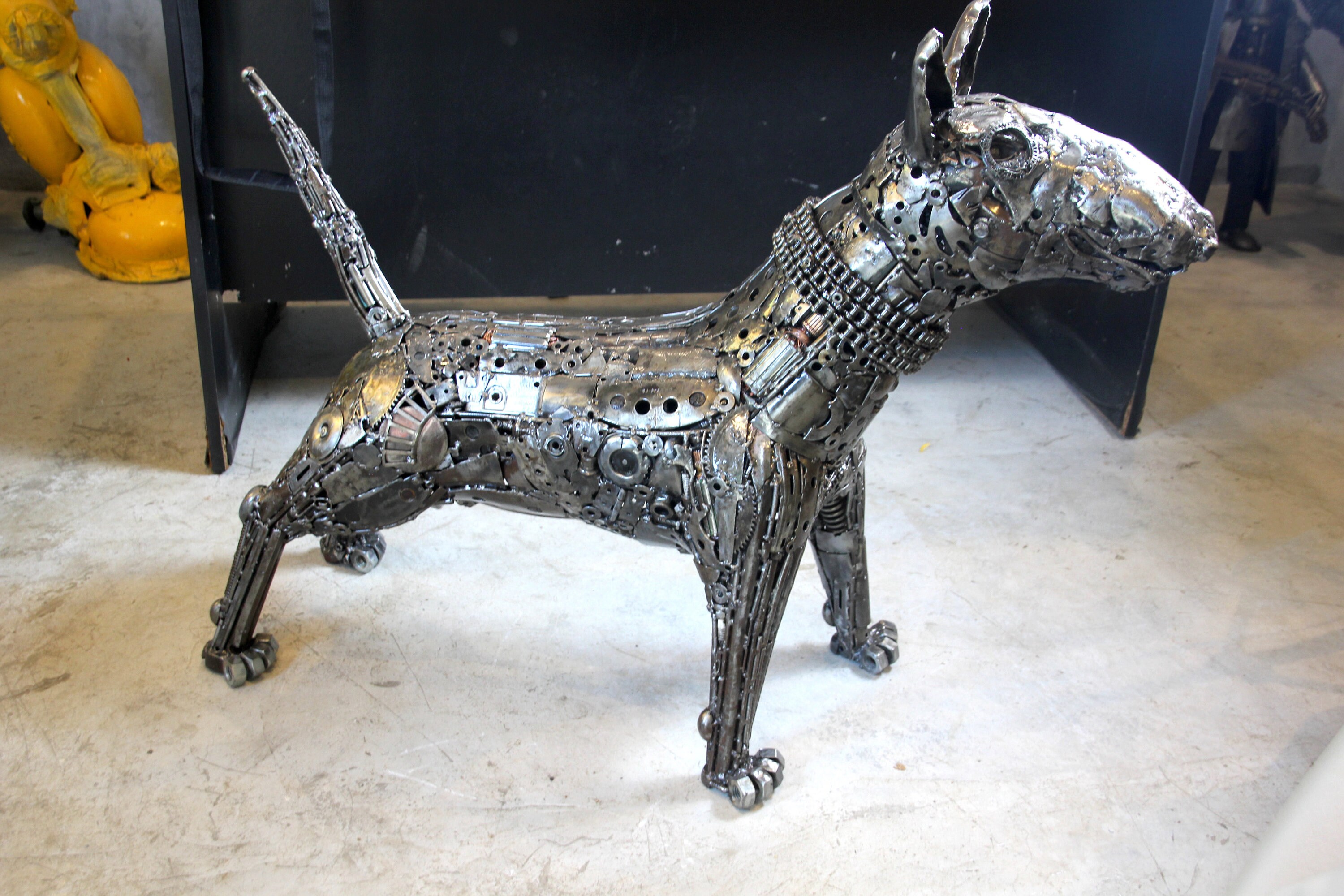 Bull Terrier 33 Recycled Scrap Metal Art - Etsy
