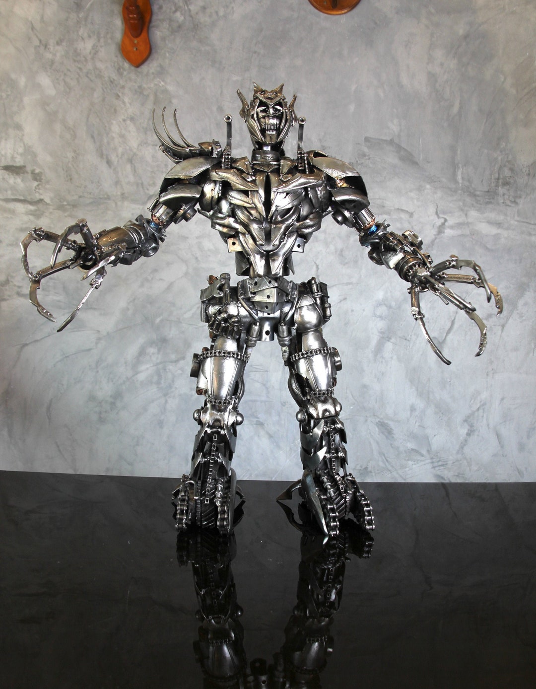 Megatron Inspired Scrap Metal Sculpture - Etsy