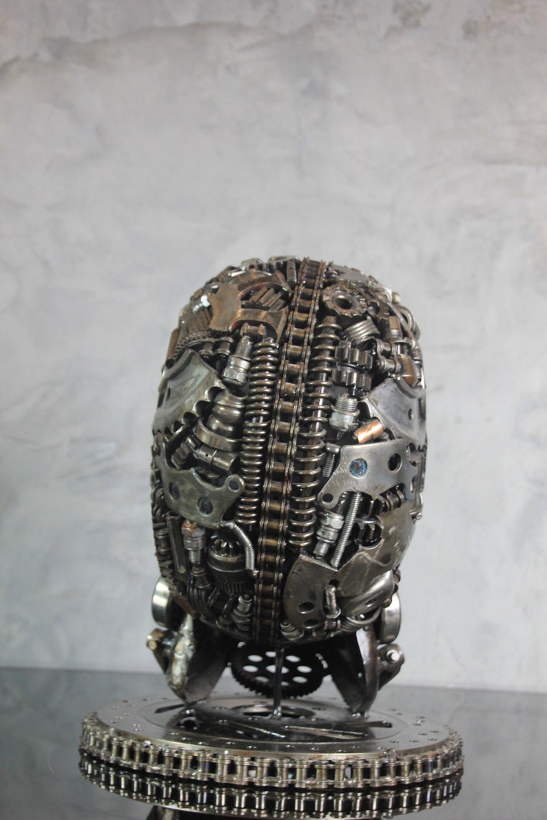 Skull From Recycled Scrap Metal Art - Etsy