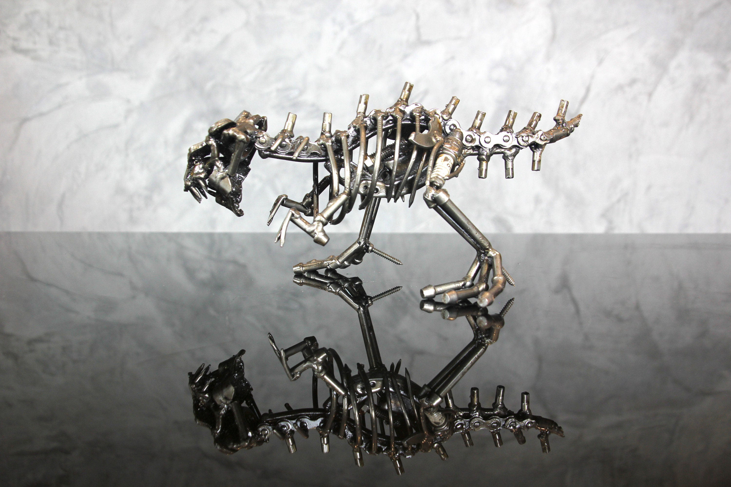 Tyrannosaurus T-rex Dinosaur Metal Sculture - Etsy