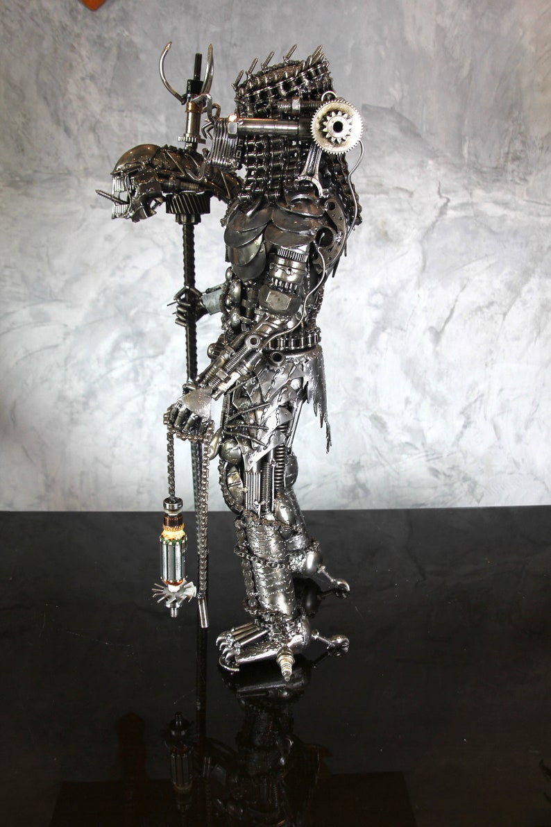 Predator With Alien's Mace Inspired Recycled Scrap Metal - Etsy