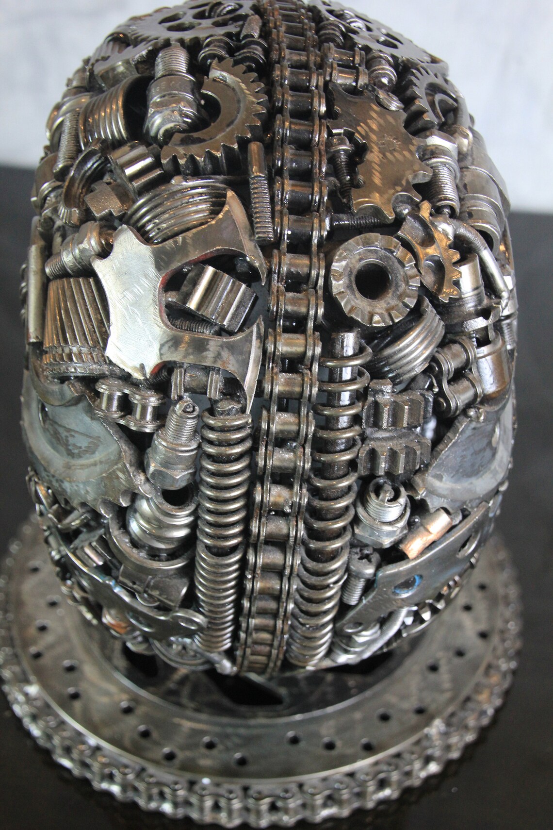 Skull From Recycled Scrap Metal Art - Etsy
