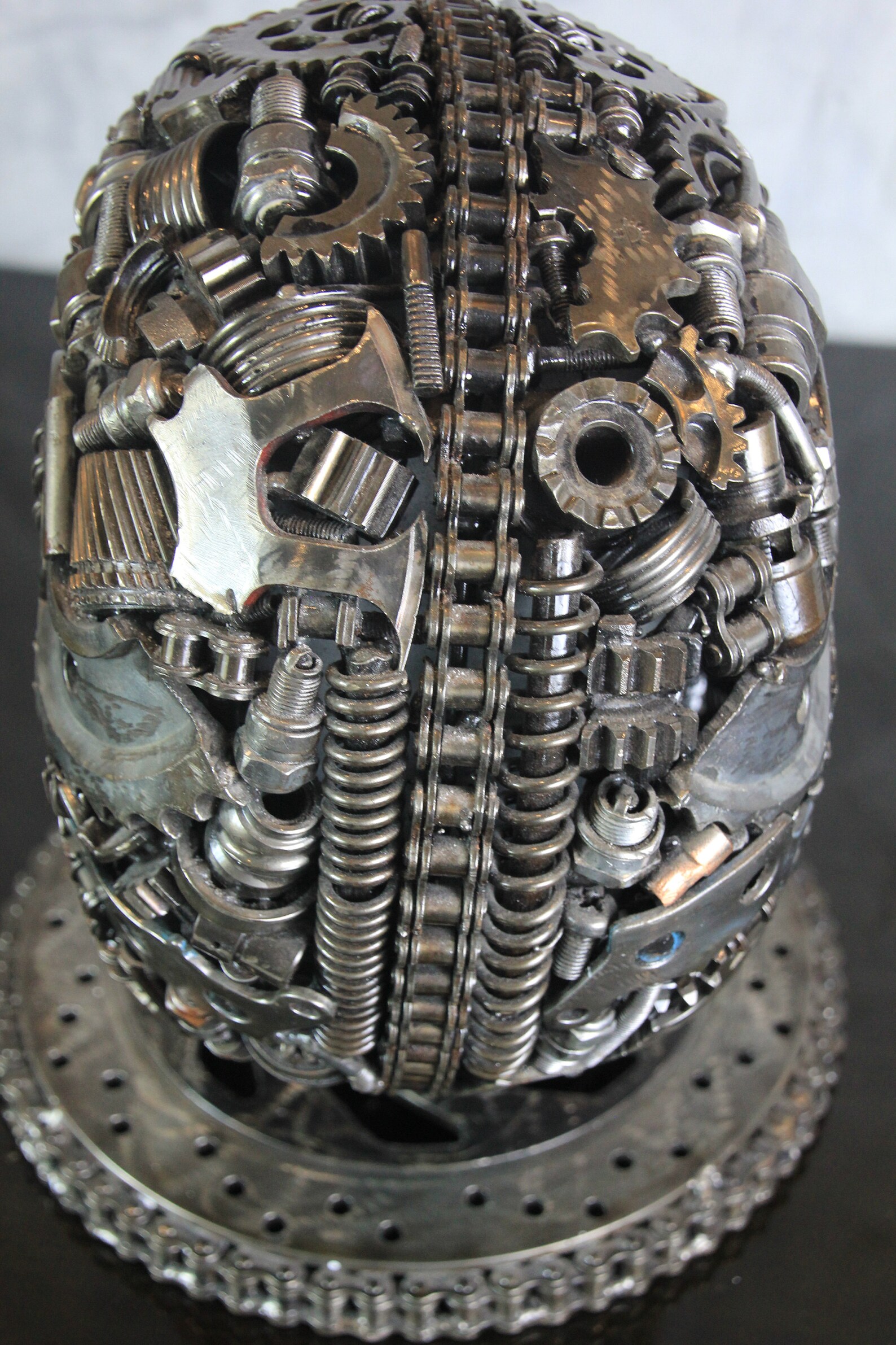 Skull From Recycled Scrap Metal Art - Etsy