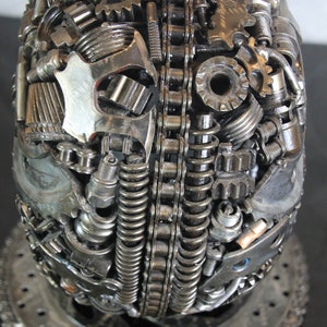 Skull From Recycled Scrap Metal Art - Etsy