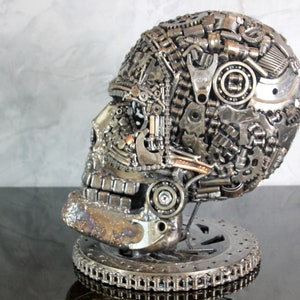 Skull From Recycled Scrap Metal Art - Etsy