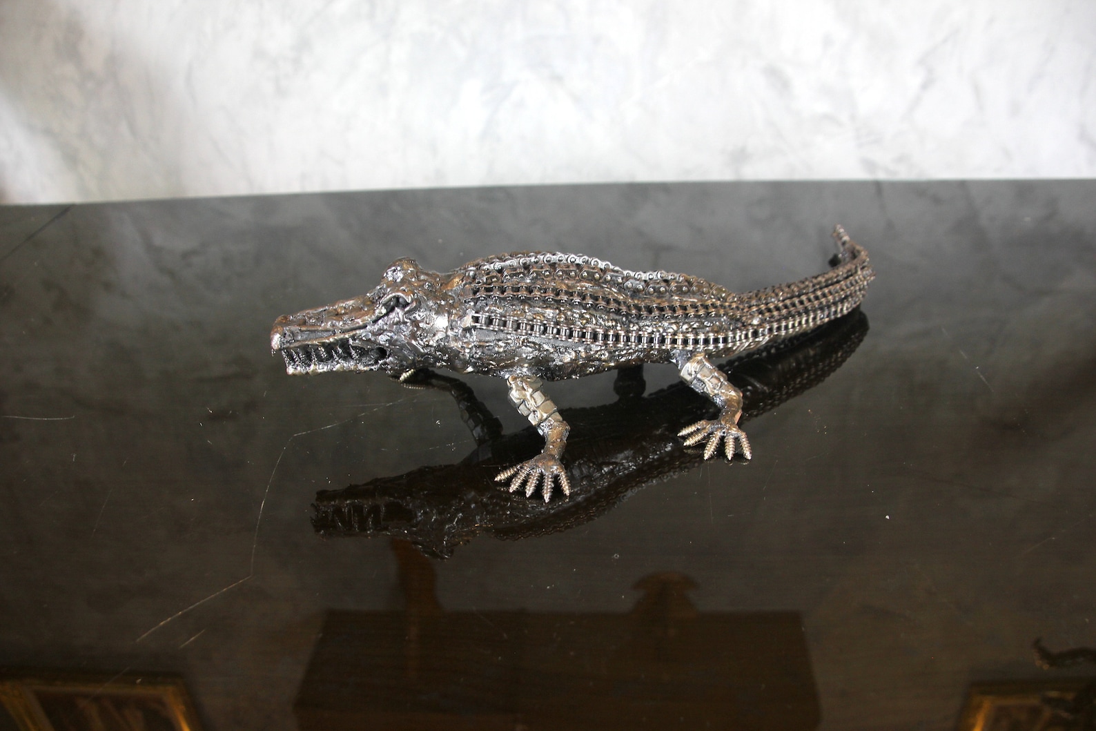 Alligator/crocodile Metal Art Sculpture - Etsy