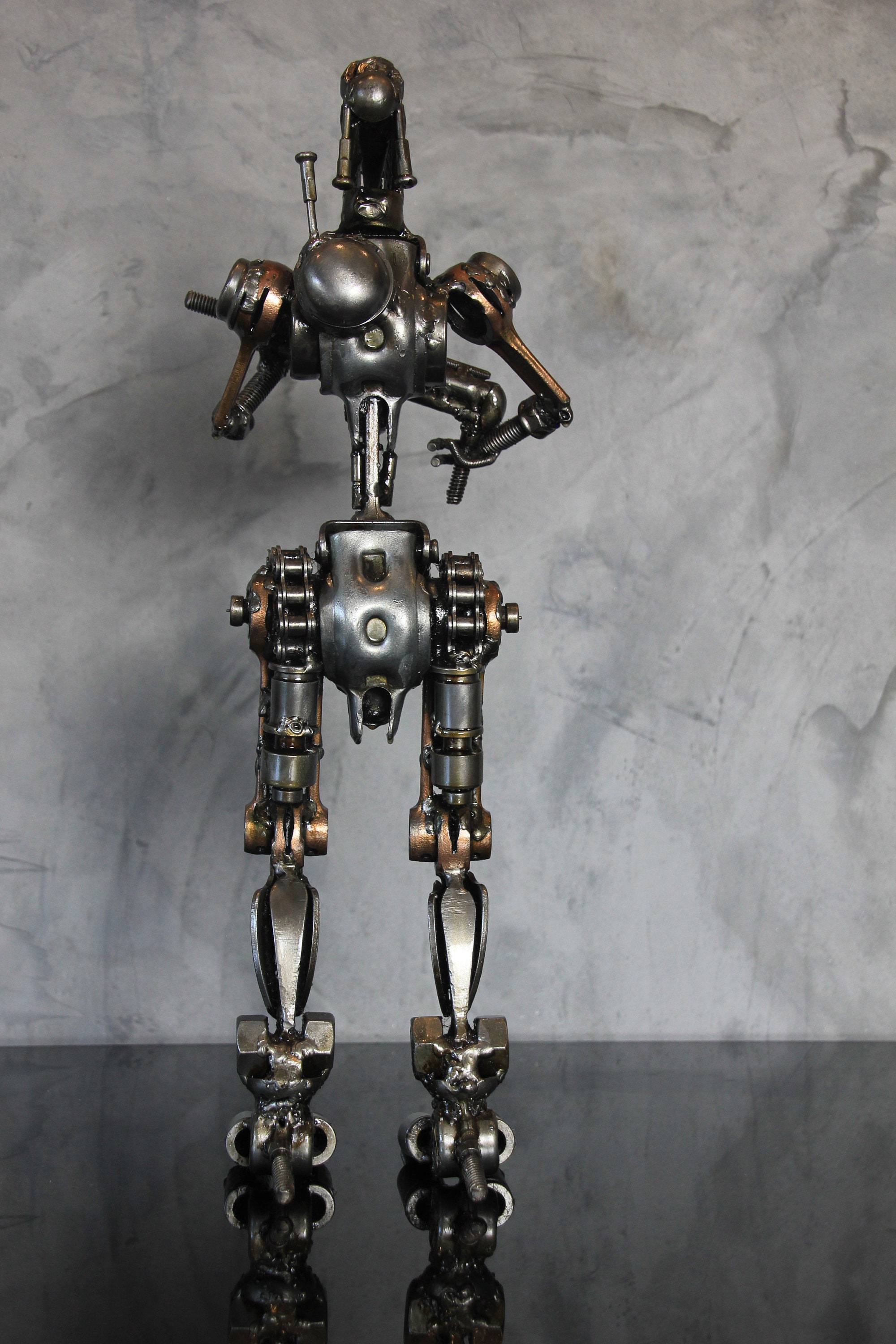 Battle droid inspired recycled scrap metal art | Etsy