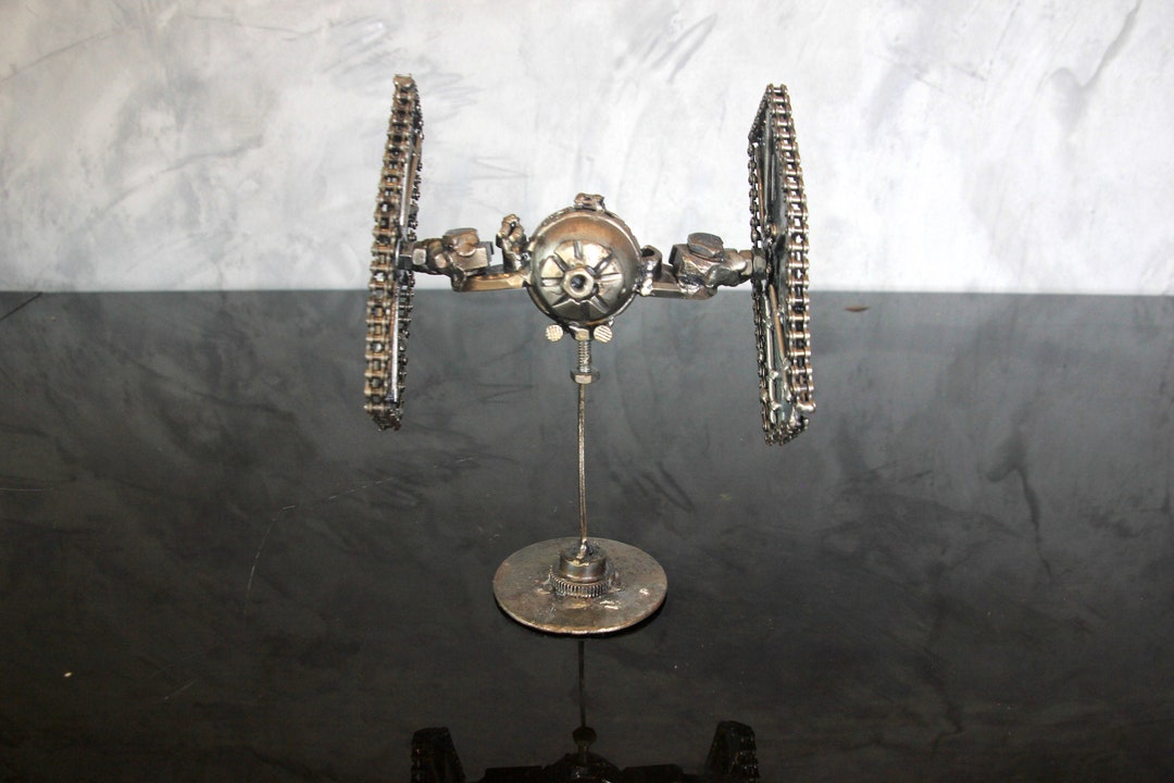 Starfighter Spaceship Recycled Scrap Metal Art - Etsy