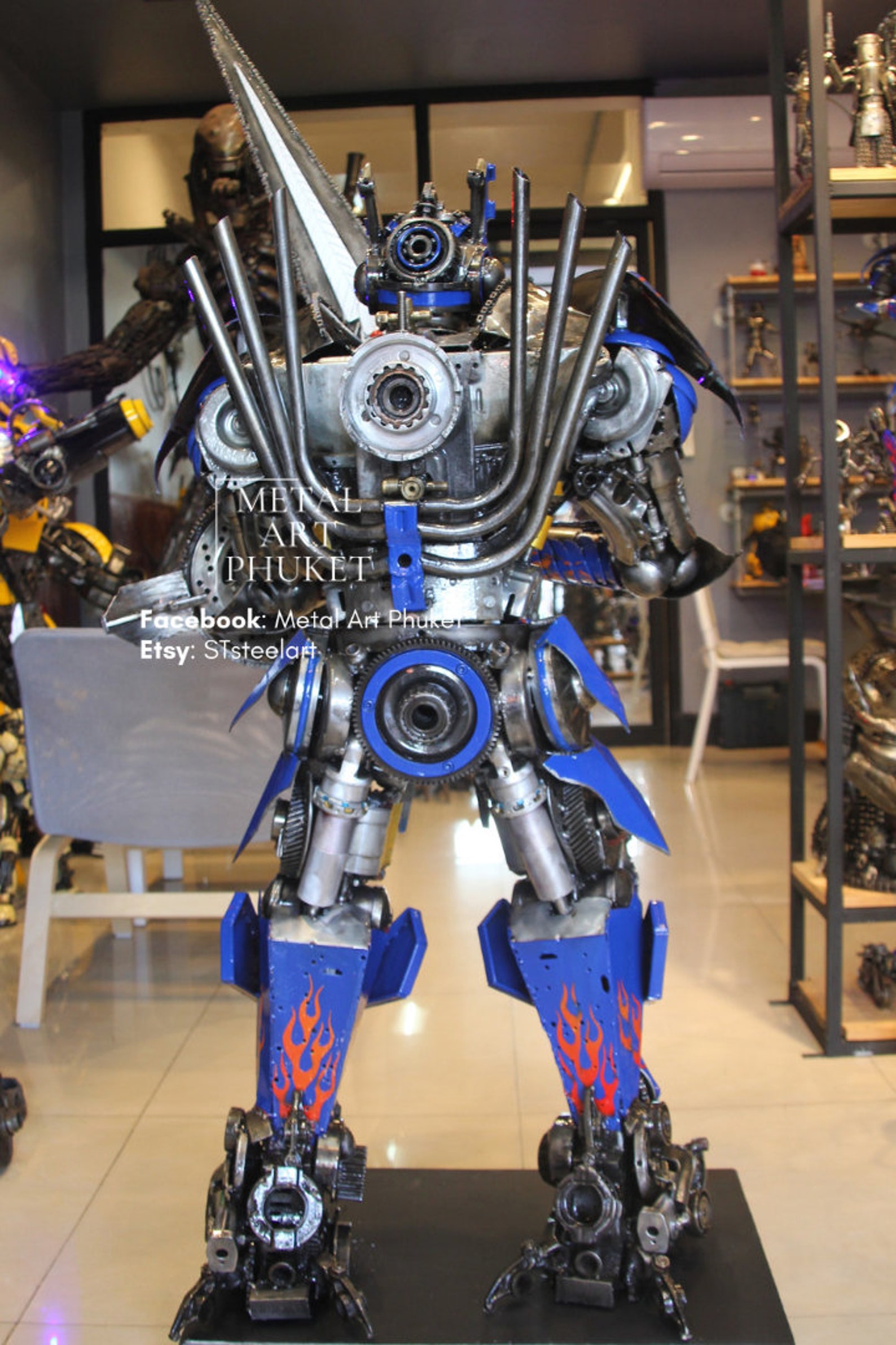 Made to Order Optimus Prime Recycled Scrap Metal Art - Etsy