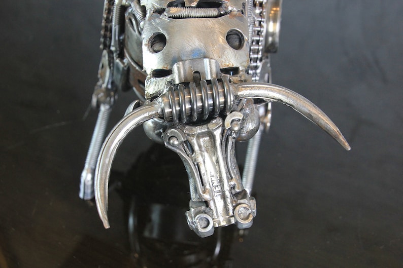 Bull Scrap Metal Art - Etsy
