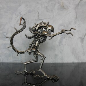 Alien Inspired Recycled Scrap Metal Art - Etsy