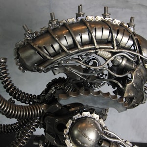 Alien Inspired Scrap Metal Art - Etsy