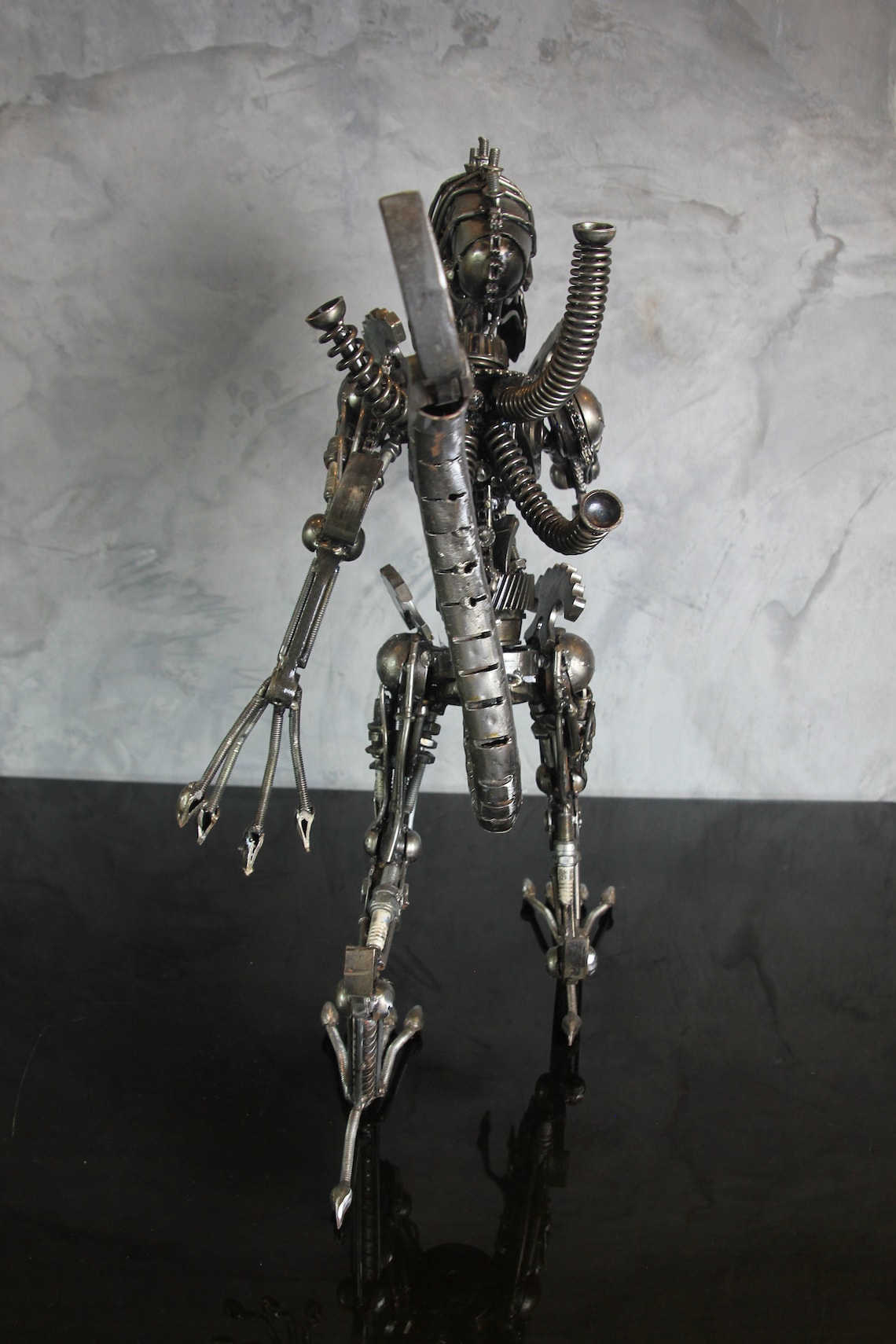 Alien Inspired Scrap Metal Art - Etsy