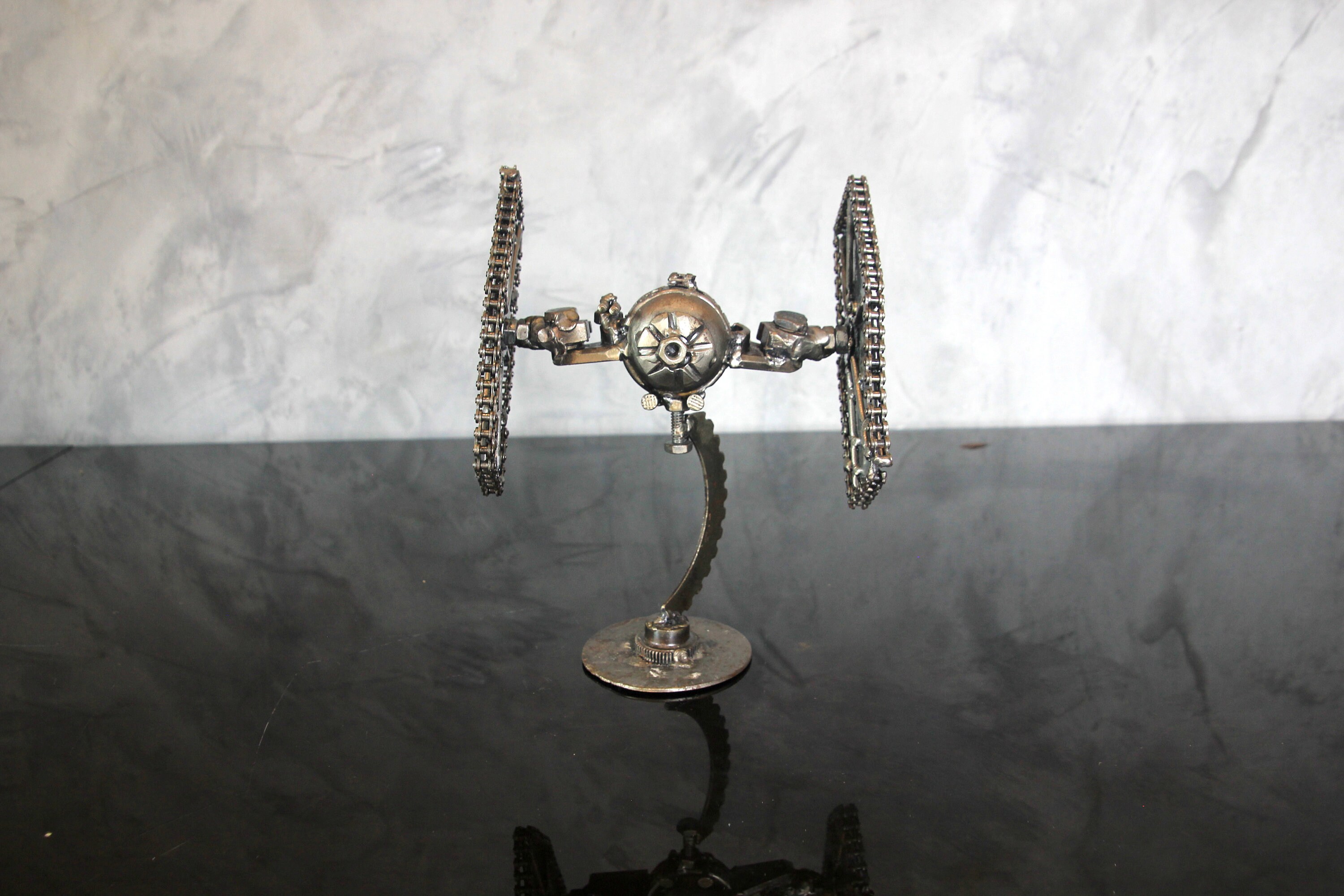 Starfighter Spaceship Recycled Scrap Metal Art - Etsy