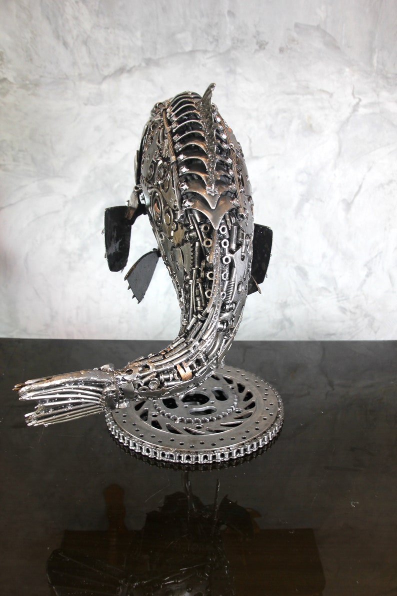 Bass Fish 24 Recycled Scrap Metal Art Sculpture - Etsy