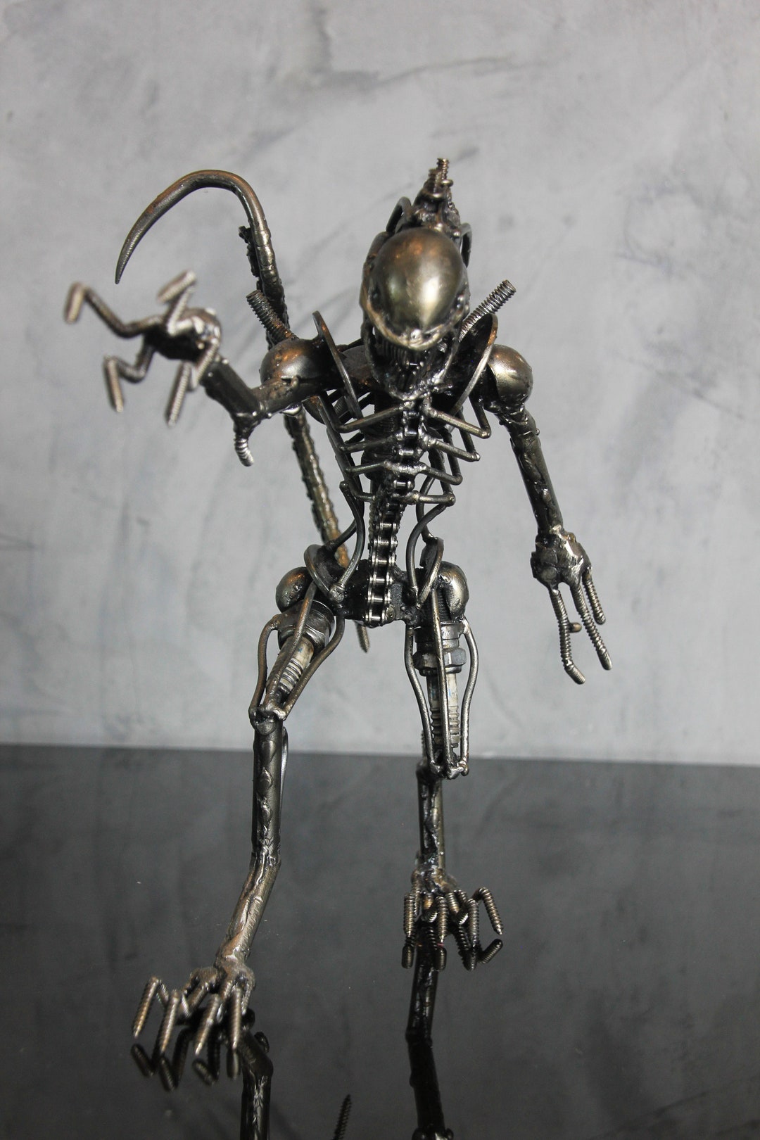 Alien Inspired Recycled Scrap Metal Art - Etsy