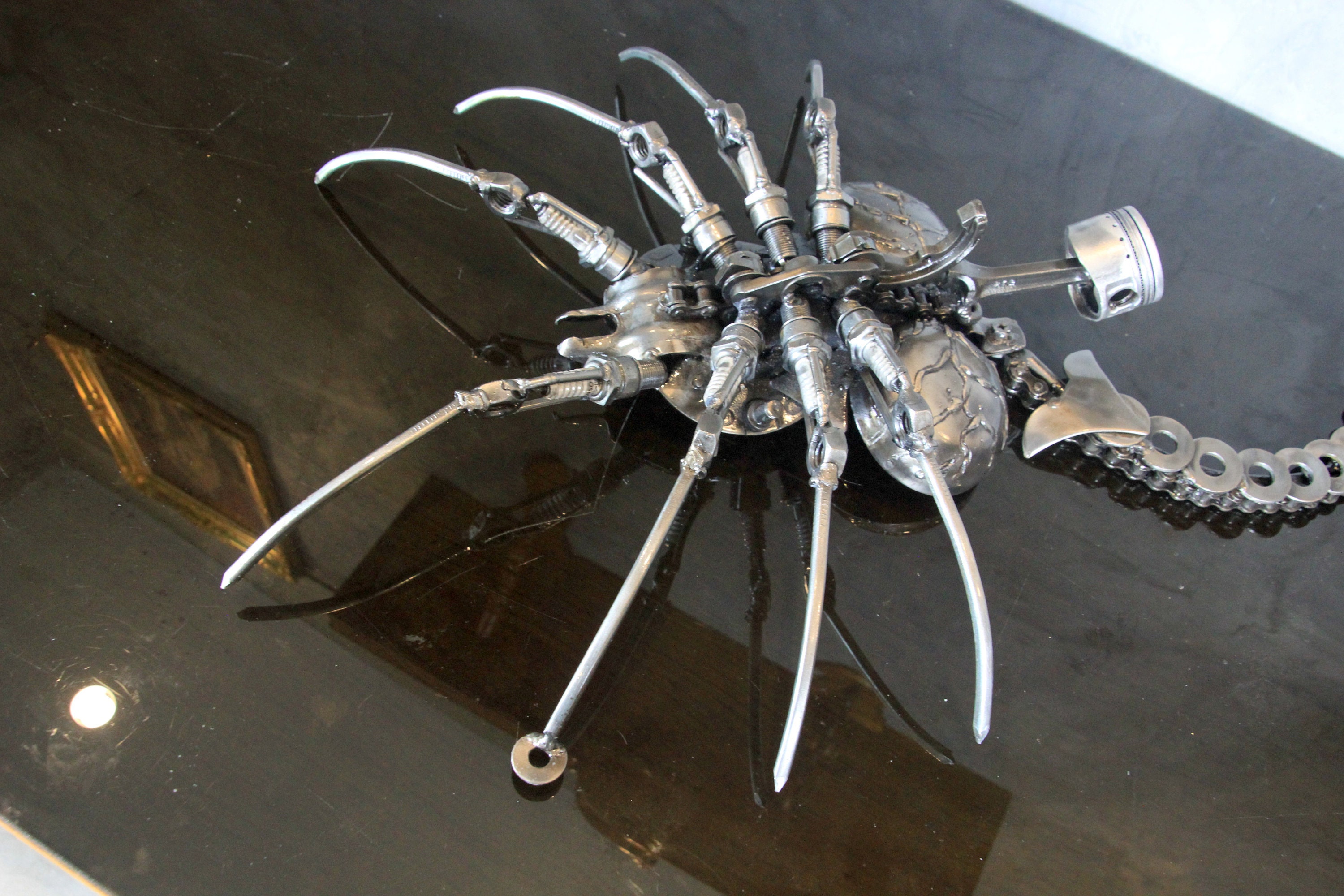 Aliens inspired recycled scrap metal art | Etsy