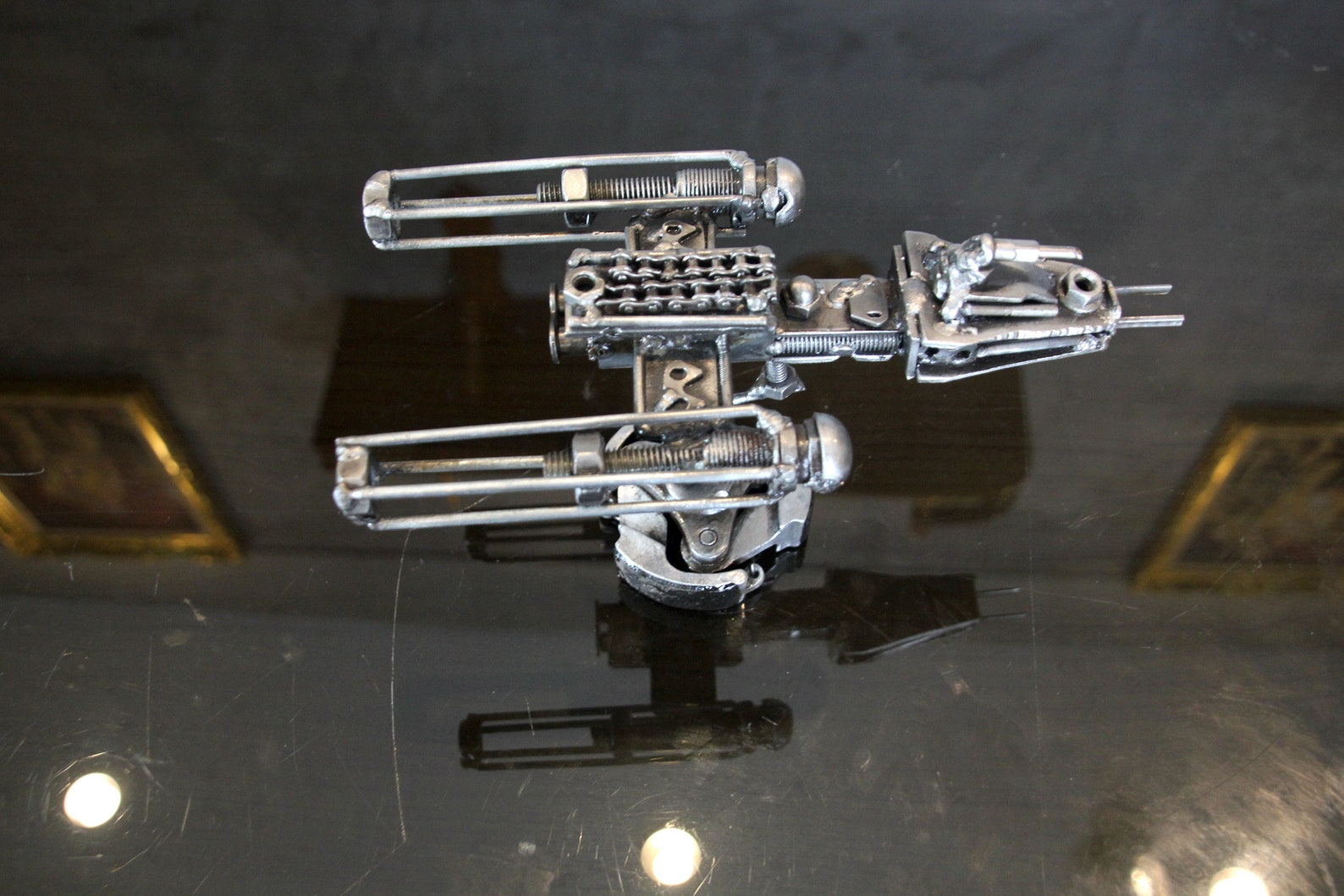 Starfighter Spaceship Recycled Scrap Metal Art - Etsy