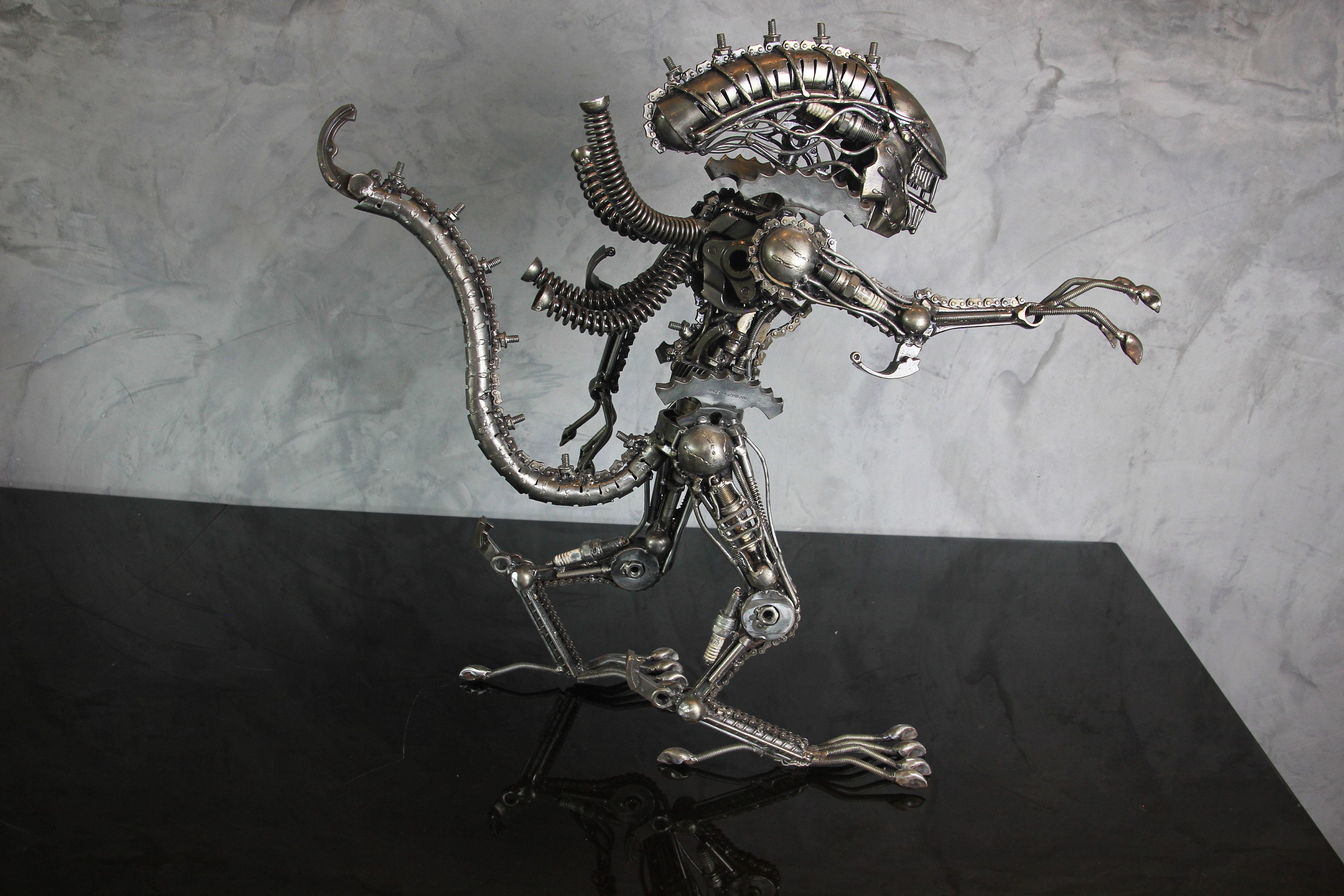 Alien Inspired Scrap Metal Art - Etsy