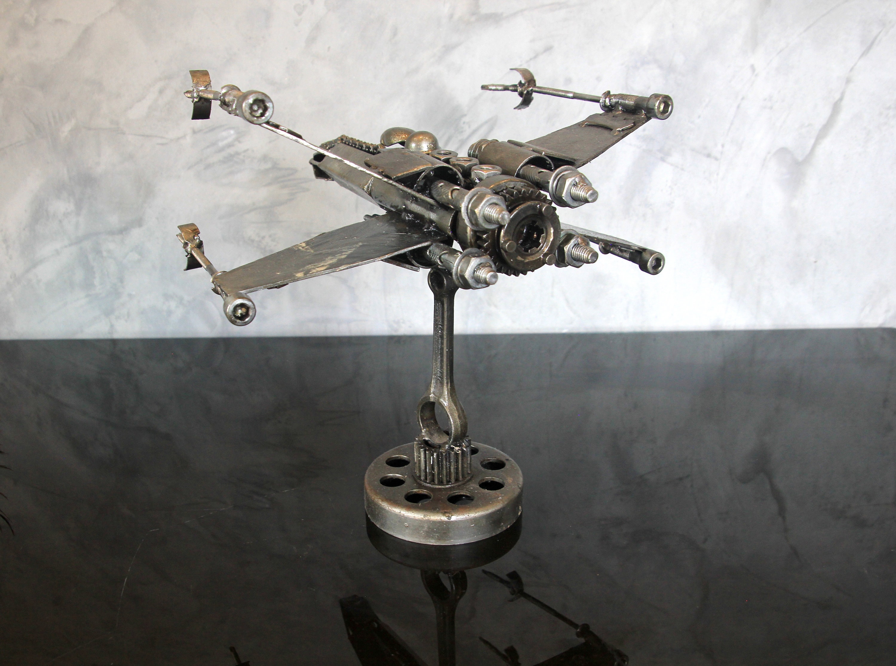 X-wing 11 Starfighter Inspired Robot Recycled Scrap | Etsy