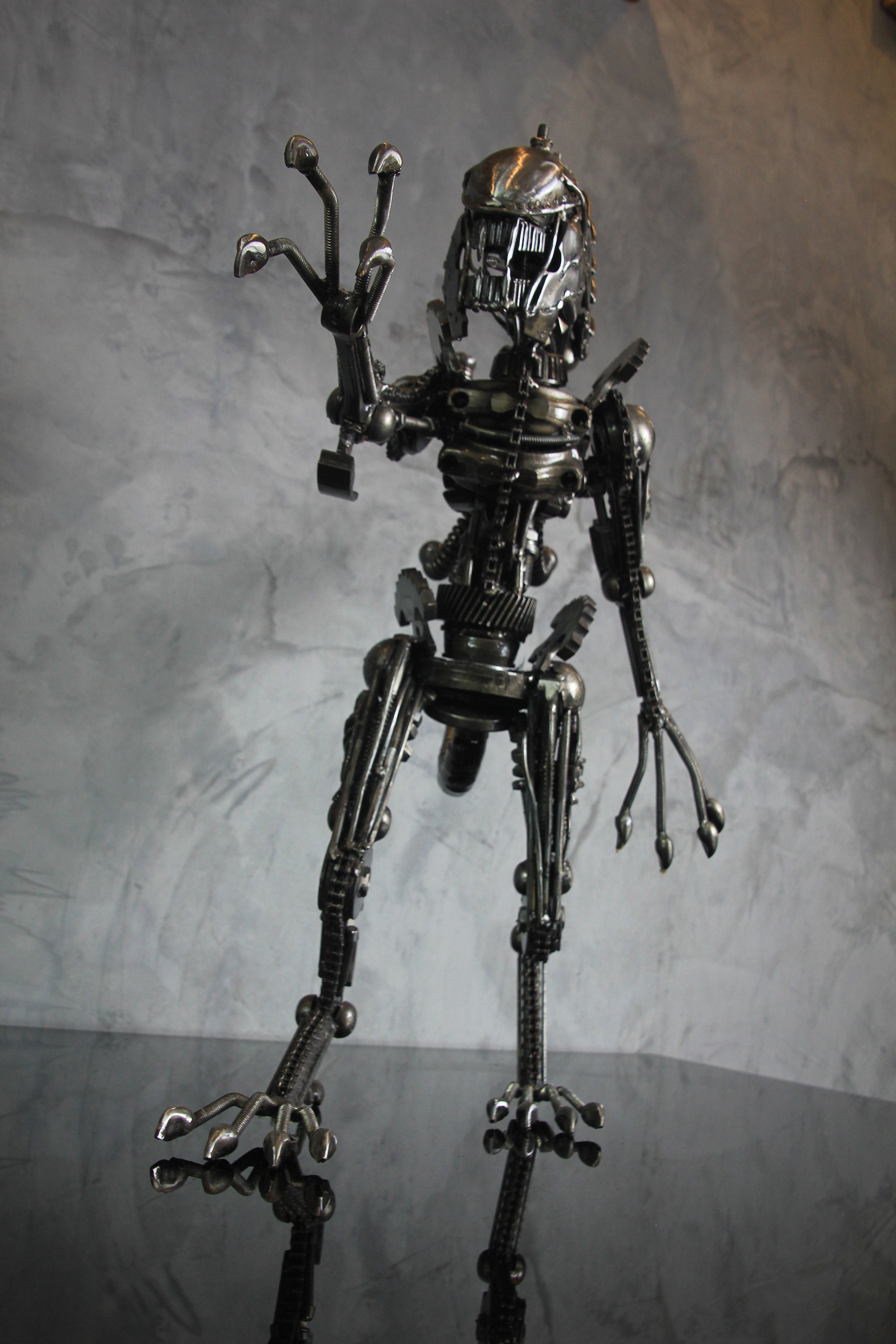 Alien Inspired Scrap Metal Art - Etsy