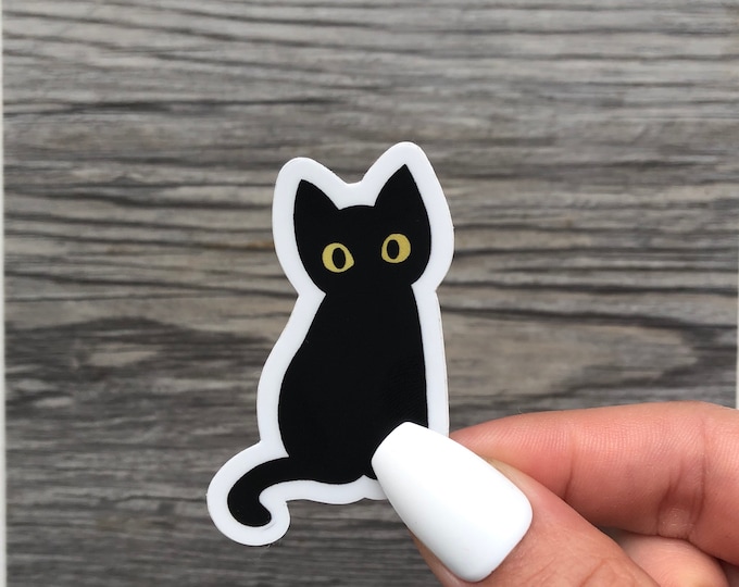 Black Cat Sticker Pack, the Void, Weatherproof Sticker, Cat Lover Gift ...