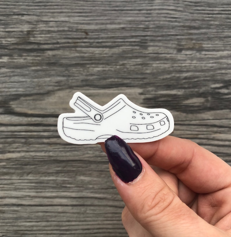 Croc Sticker Crocs White Crocs Waterproof - Etsy