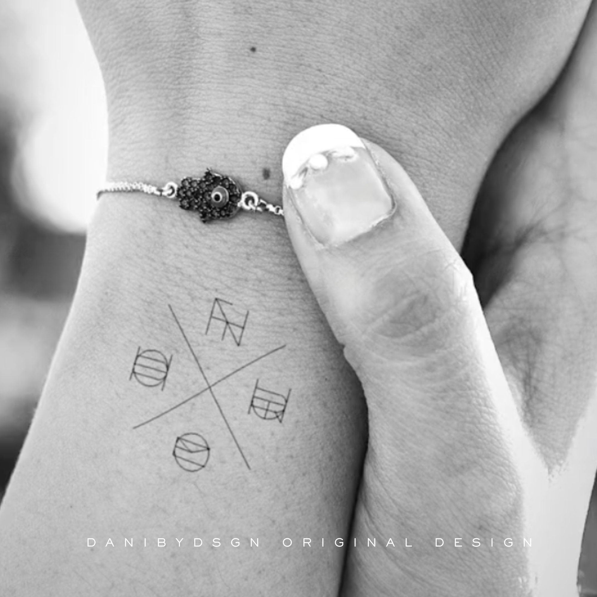 Custom Name Design With Video Tattoo Design 4 Overlap Letters - Etsy