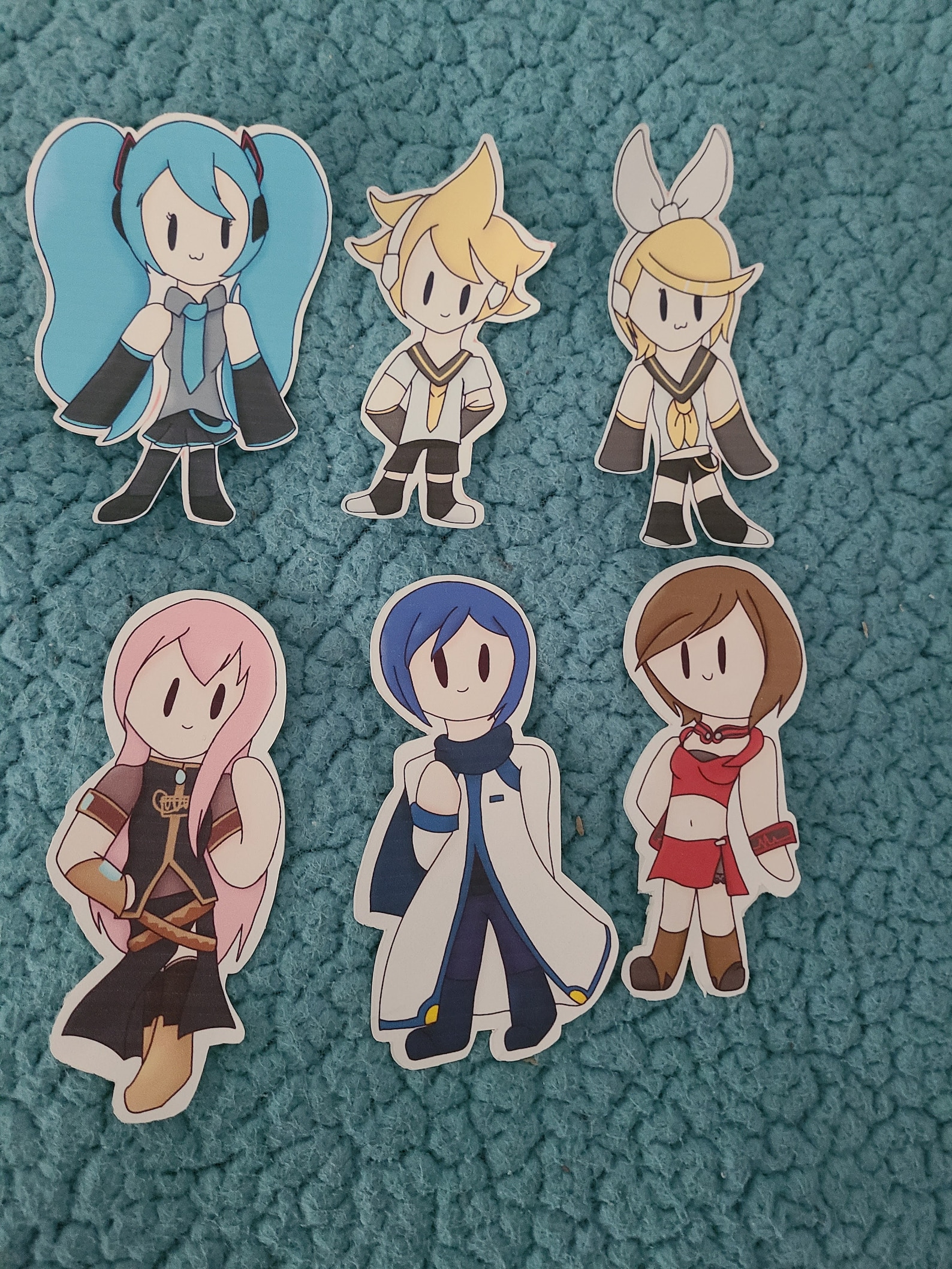 Vocaloid Stickers Miku Rin Len Luka KAITOMEIKO - Etsy