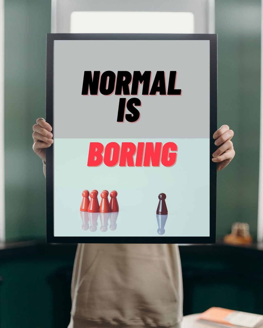Normal is Boring Printable Wall Art | Typography Art Print | Poster ...