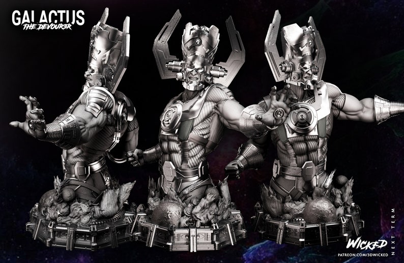 Galactus Bust 225mm - Resin 3D Print - Etsy