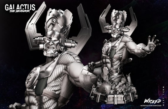 Galactus Bust 225mm Resin 3D Print - Etsy