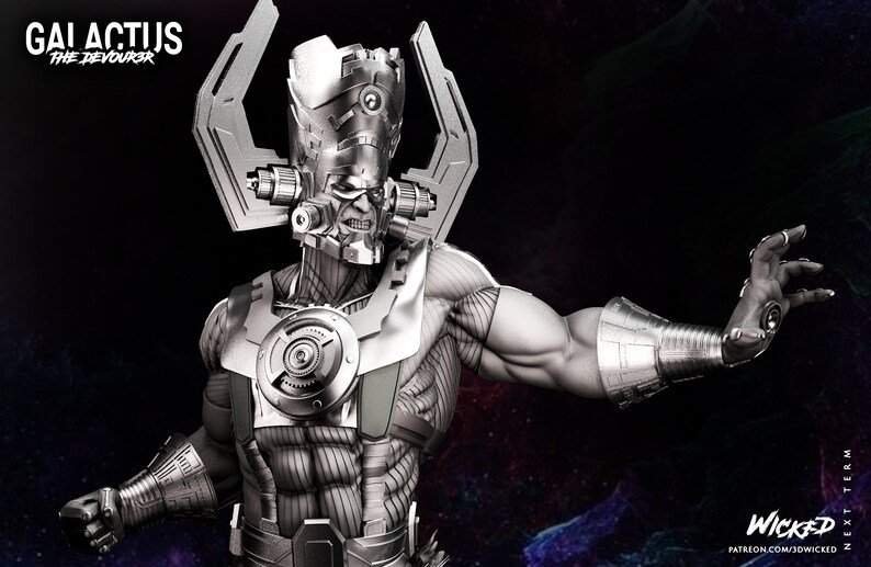 Galactus Bust 225mm - Resin 3D Print - Etsy