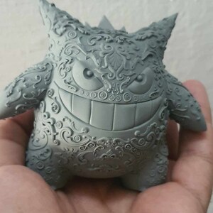 Ornamental Pokemon 3D Printed Bulba, Gengar, Cubone, Lechonk ...