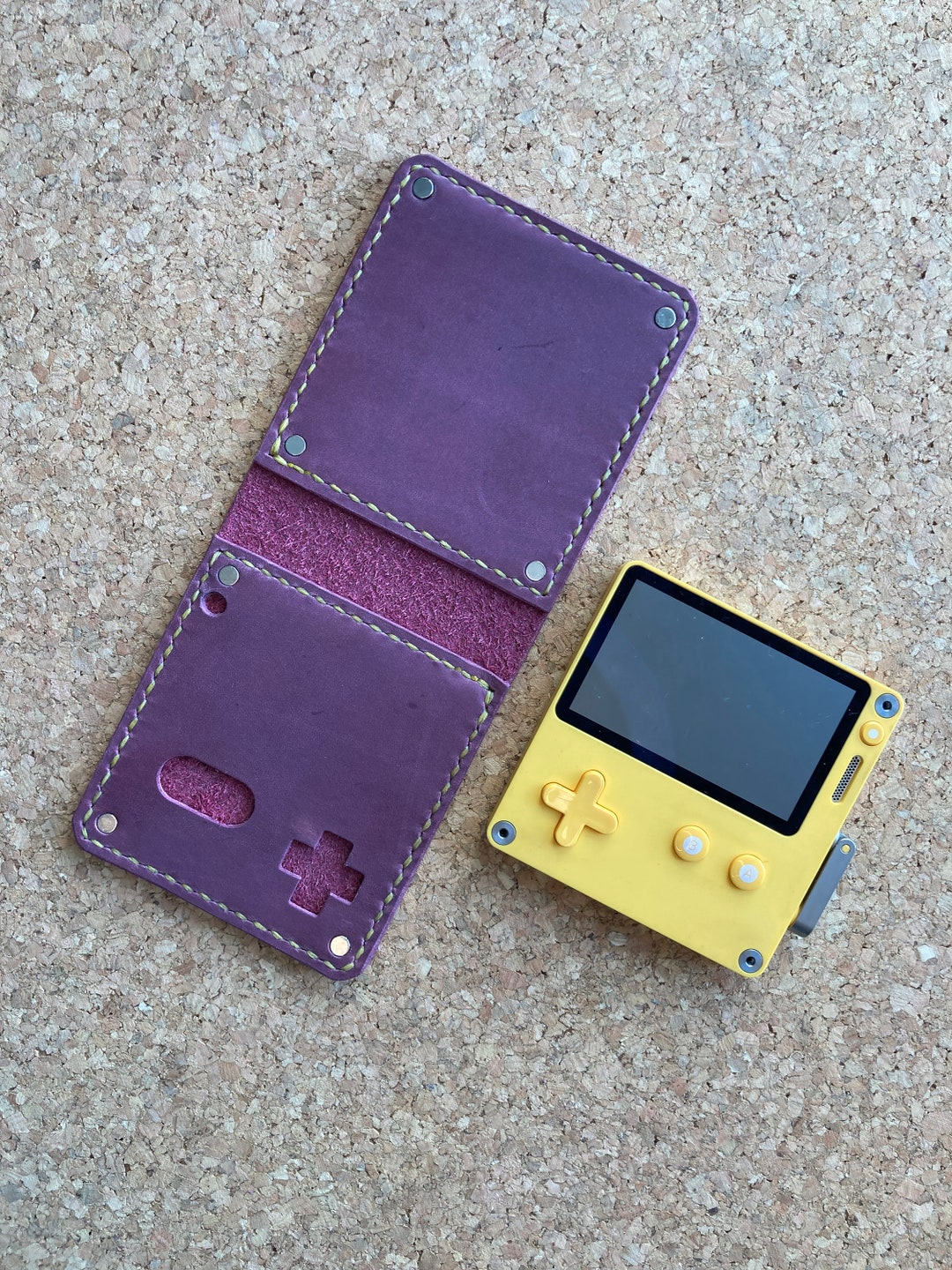 Panic Playdate Handmade Leather Case - Pink - Etsy