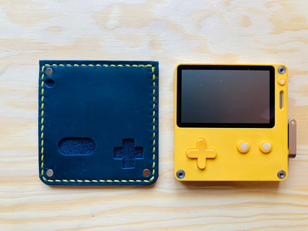 Panic Playdate Handmade Leather Cover (half Case) - Navy Blue - Etsy