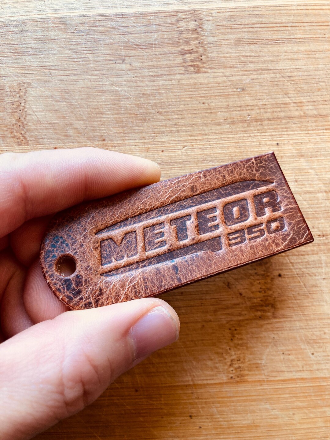 Handmade Leather Key Ring - Royal Enfield Meteor 350 - Etsy