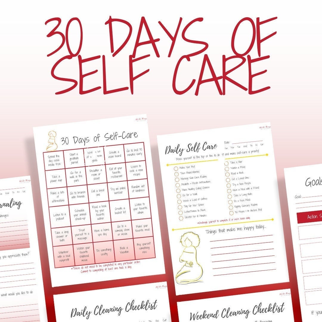 30 Days of Self Care_digital Download - Etsy