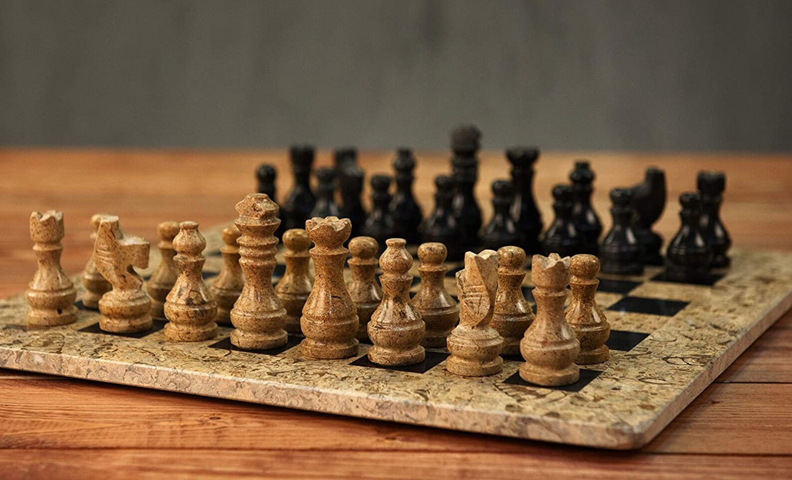 Queen's Gambit Handmade 16 and 12 Inch Marble Chess Set - Etsy