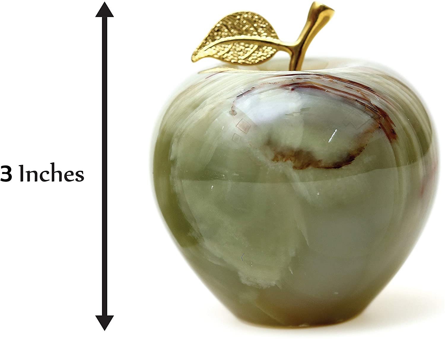 Decoration Piece Handmade Marble Home Decor Green Onyx Apple - Etsy