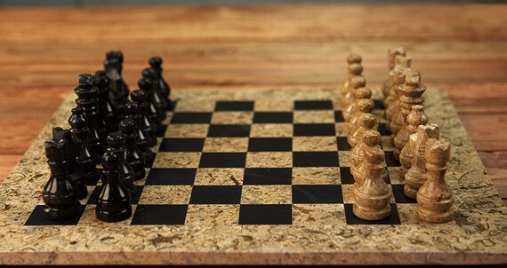 Queen's Gambit Handmade 12 Inch Marble Chess Set Indoor | Etsy