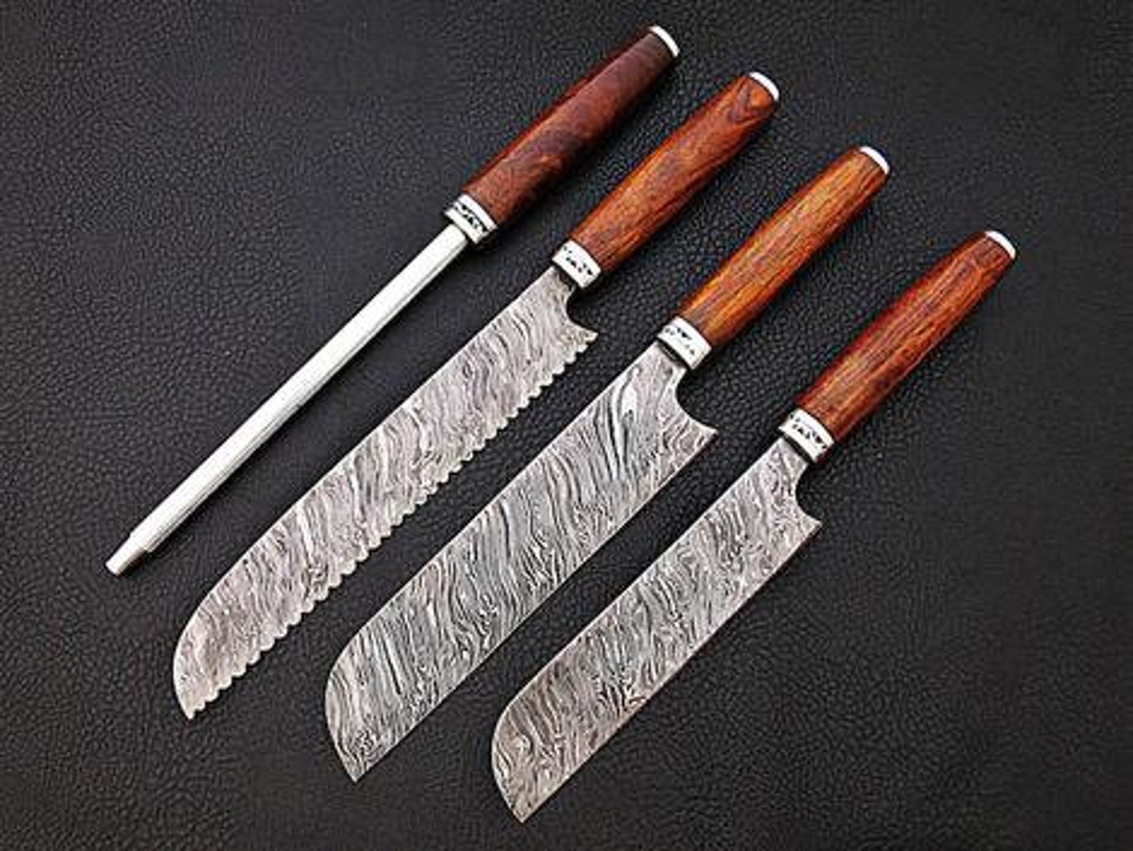 Custom Handmade Chef Knife Set Chefs Knives Professional - Etsy
