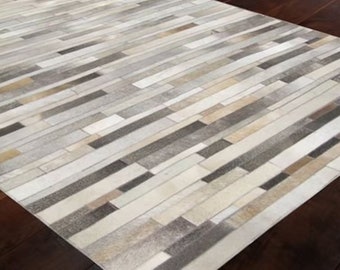 Gray Patchwork Rug | Etsy