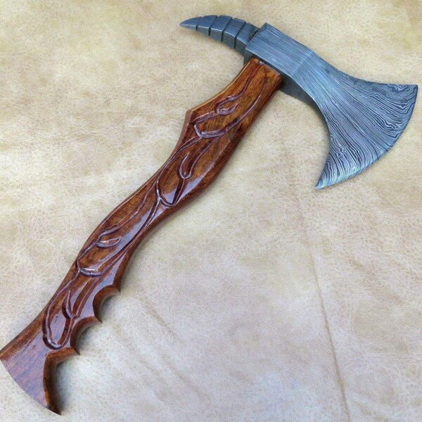 Carved Axe Handle - Etsy