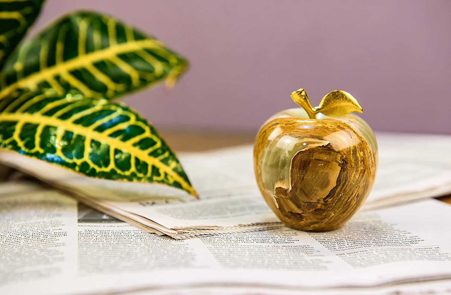 Decoration Piece Handmade Marble Home Decor Green Onyx Apple - Etsy