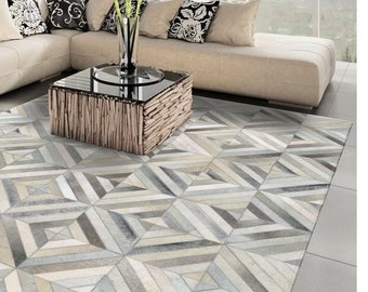 Gray Patchwork Rug - Etsy